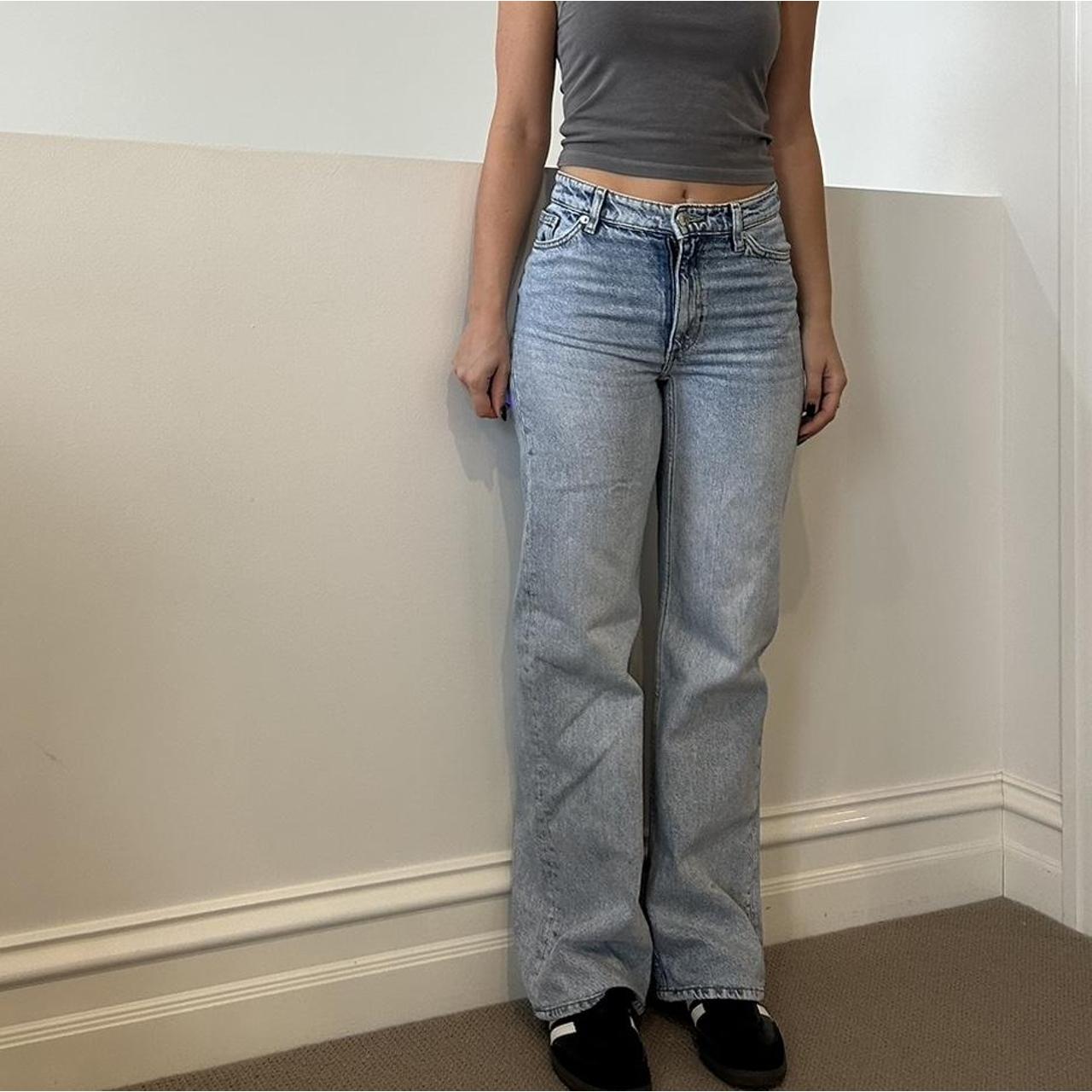 Monki denim jeans In great condition, love these... - Depop