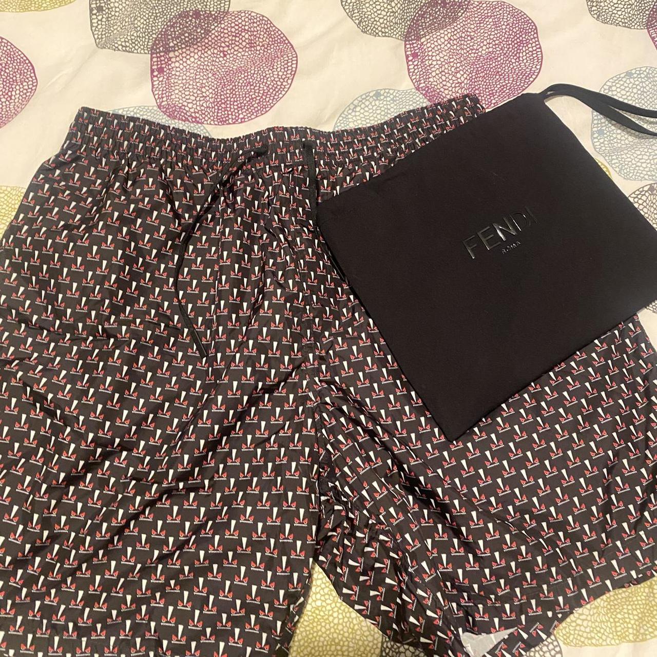 Fendi Men's Black Swim-briefs-shorts | Depop