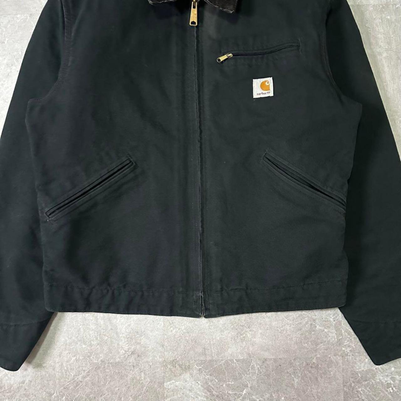 【Rare Size】00s Carhartt Detroit Jacket J01 BLK Made... - Depop