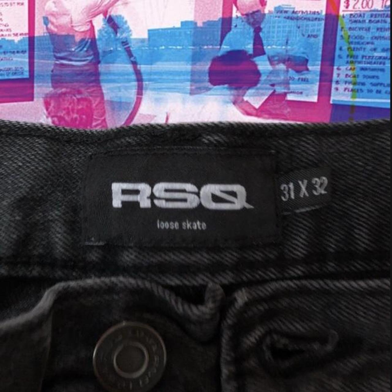 RSQ URBAN OUTFITTERS BAGGY BLACK JEANS SIZE 31x32 - Depop