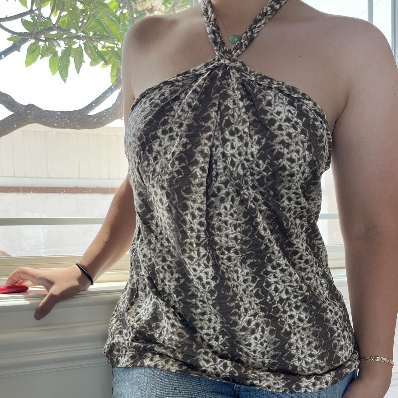 dead stock halter top vintage new halter color:... - Depop