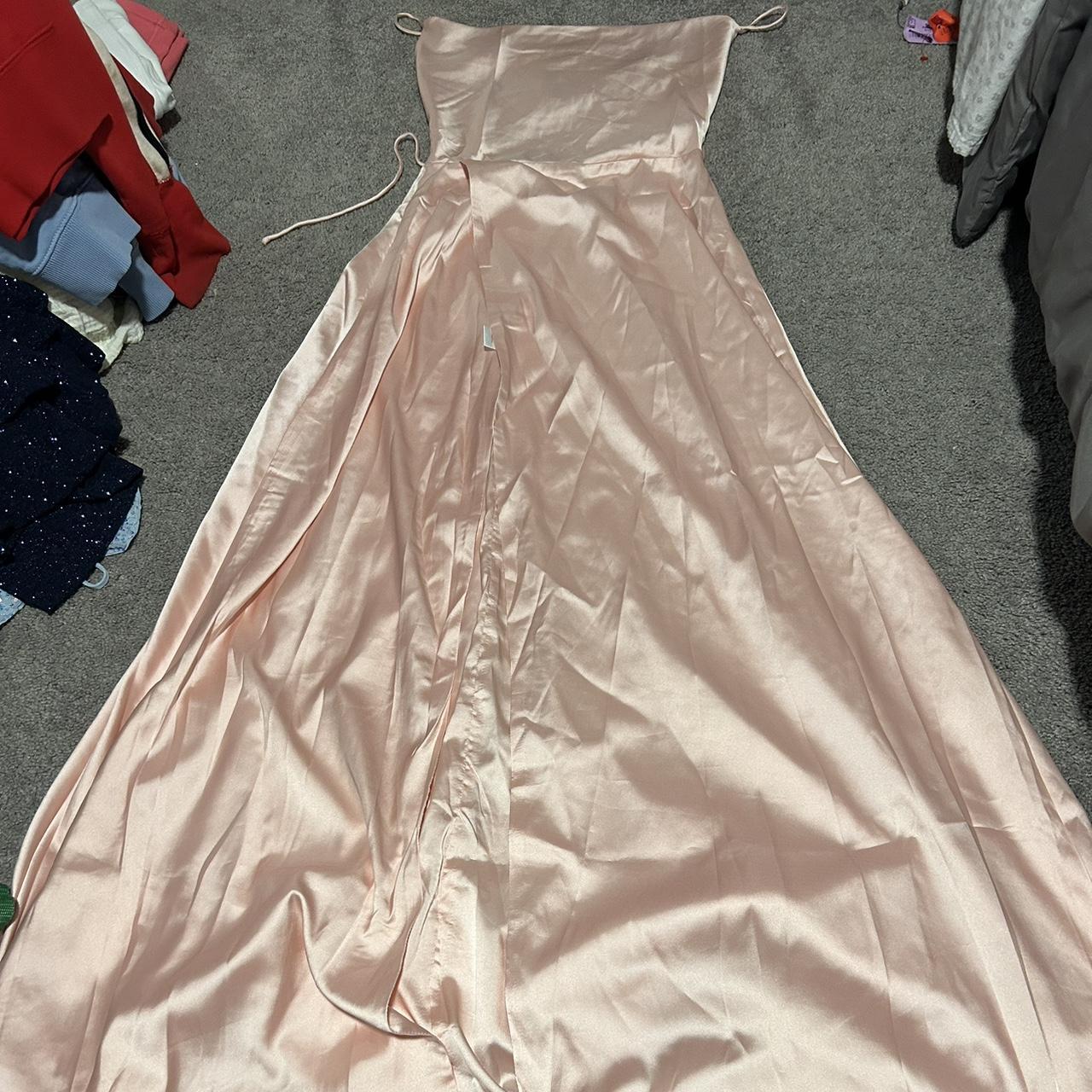 babyboo pink prom dress , adjustable in back still... - Depop