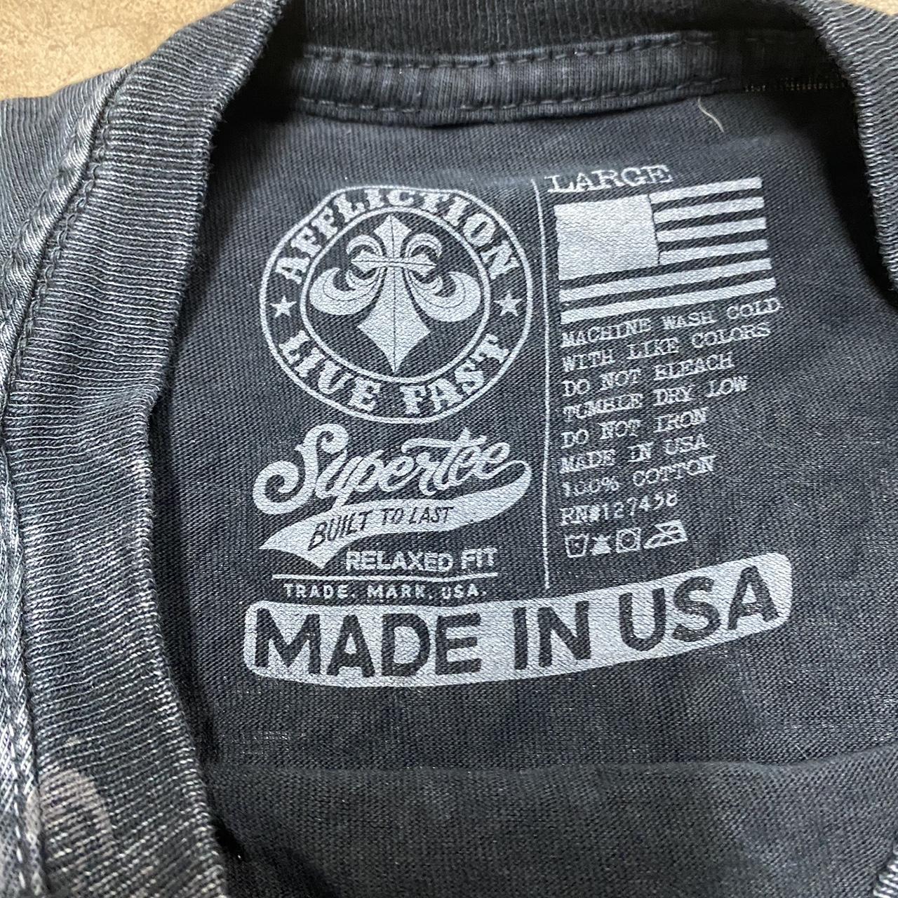 Y2K 2000s Affliction Live Fast Wings And Cross... - Depop