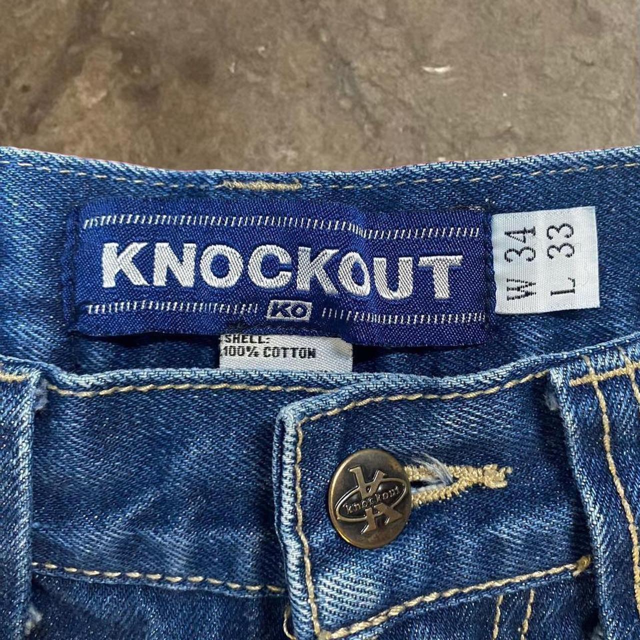 Y2K 2000s Baggy Knockout Skater Jeans No... - Depop
