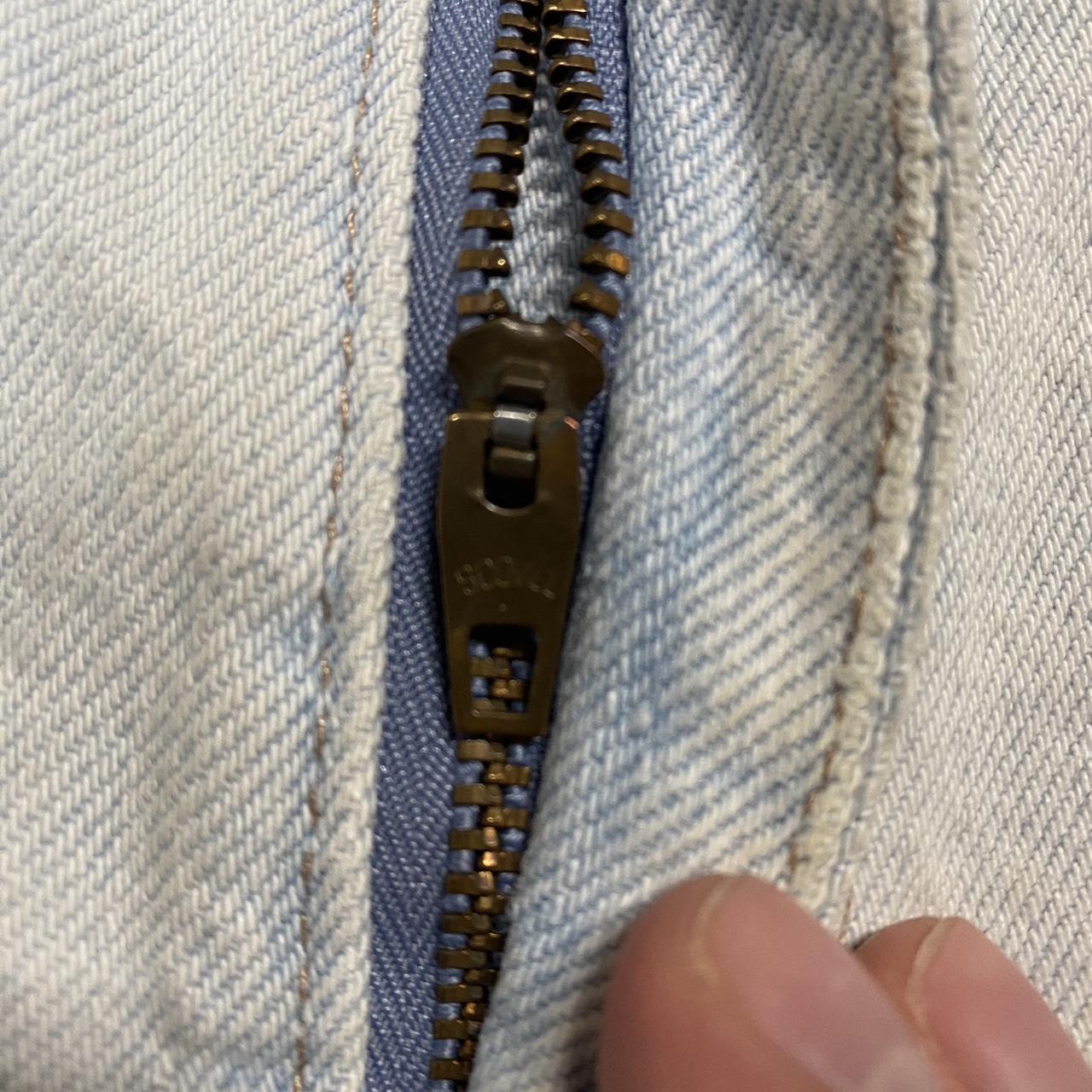 Vintage Scovill Zipper Bugle Boy Original Gold Crest... - Depop