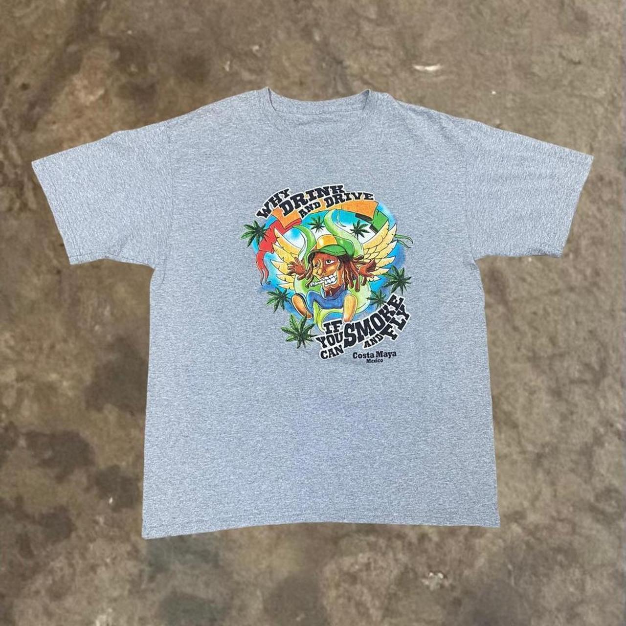 Y2K 2000s “Smoke And Fly” Costa Maya Mexico Weed... - Depop