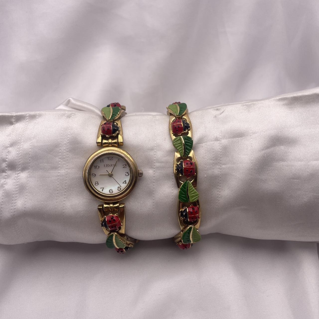 Vintage Lady Bug Watch & Matching Bracelet • •... - Depop