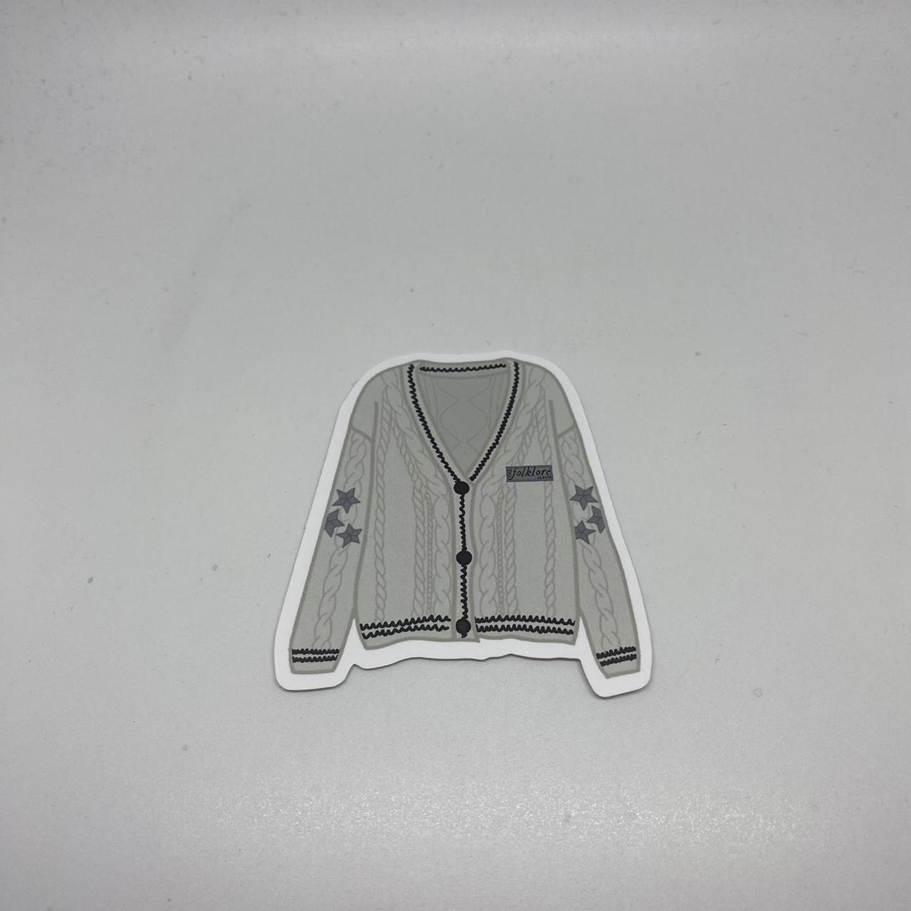 Folklore cardigan sticker!! Shipping is $1.00... - Depop