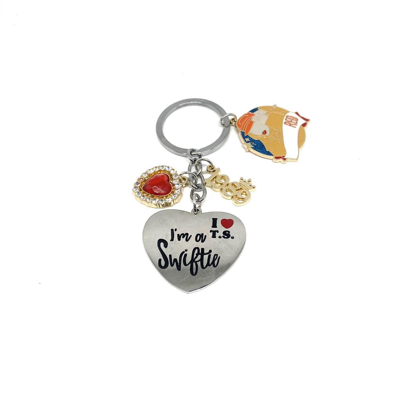 Cute Taylor Swift Swiftie keychain!! Metal has some... - Depop