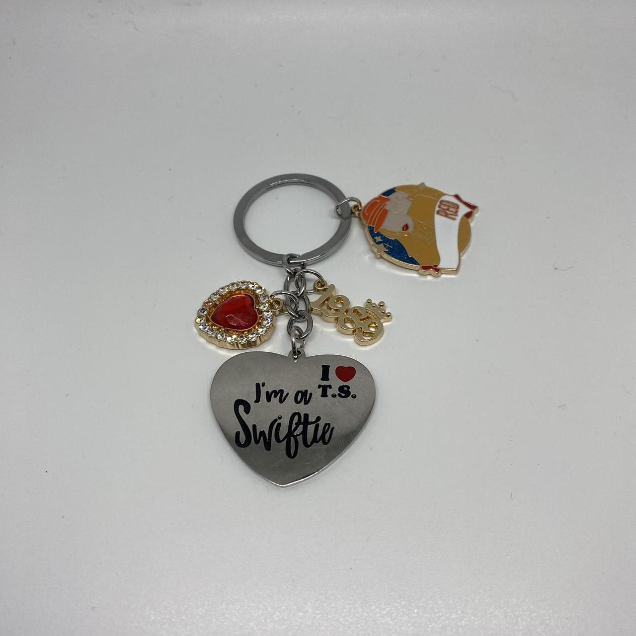 Cute Taylor Swift Swiftie keychain!! Metal has some... - Depop