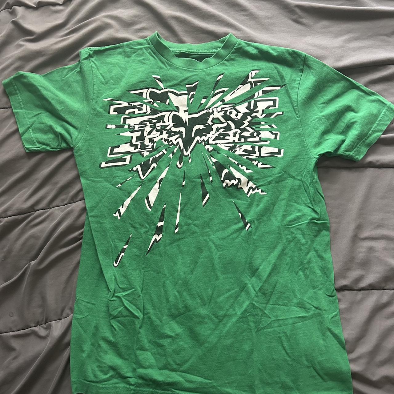 Green Fox Racing tee Great condition #fox#y2k#skater - Depop