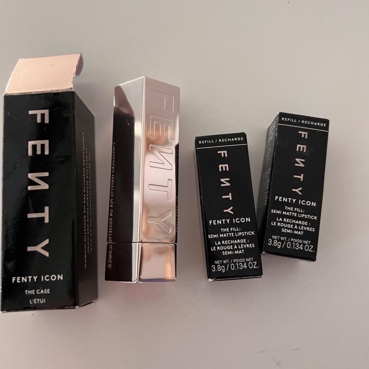 Fenty Beauty Fenty Icon Lipstick Case & Refills $10... - Depop
