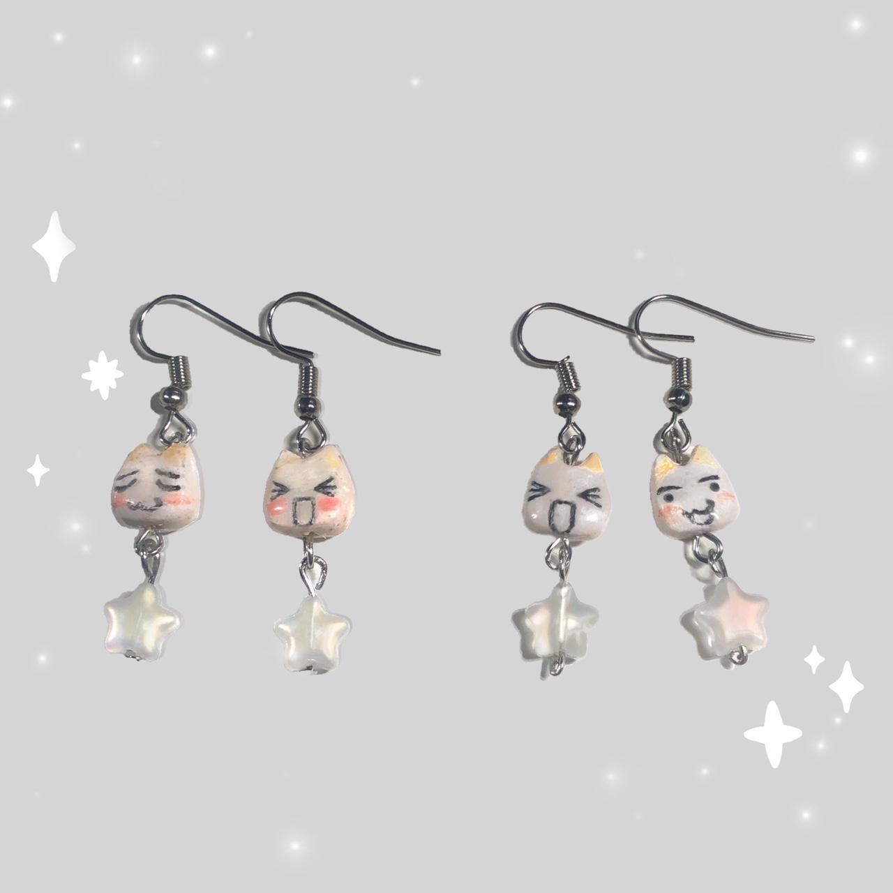 polymer clay toro inoue earrings! toro charms are... - Depop