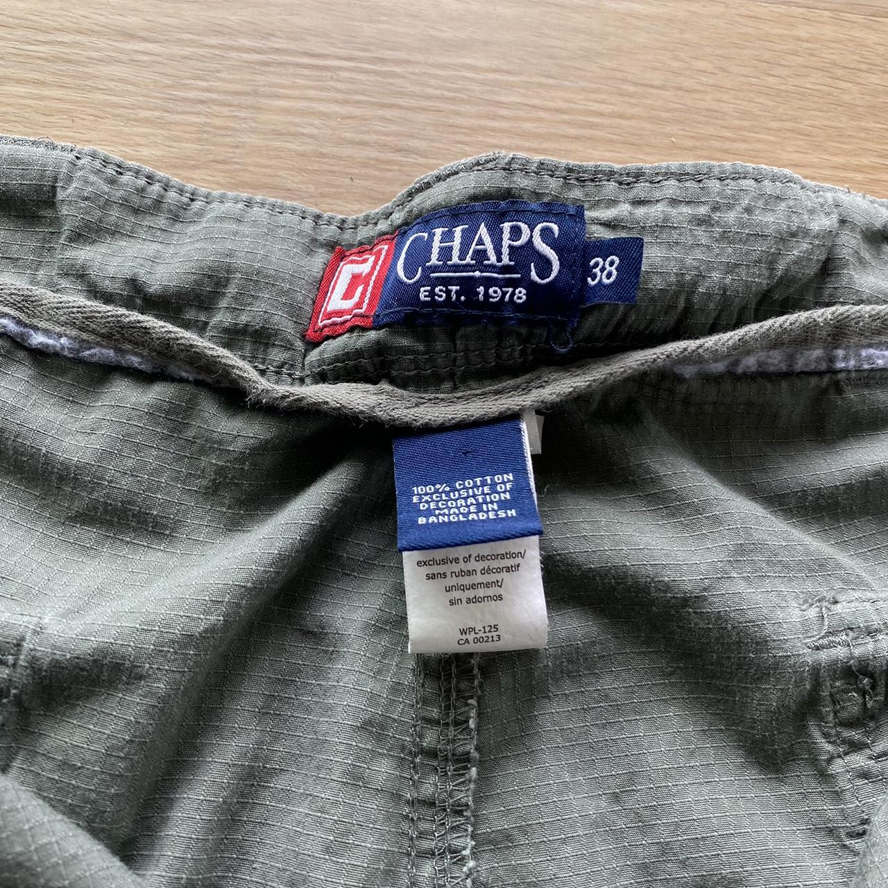 Heavy Chaps Cargo Shorts 🩳 Size 38 Army Green... - Depop