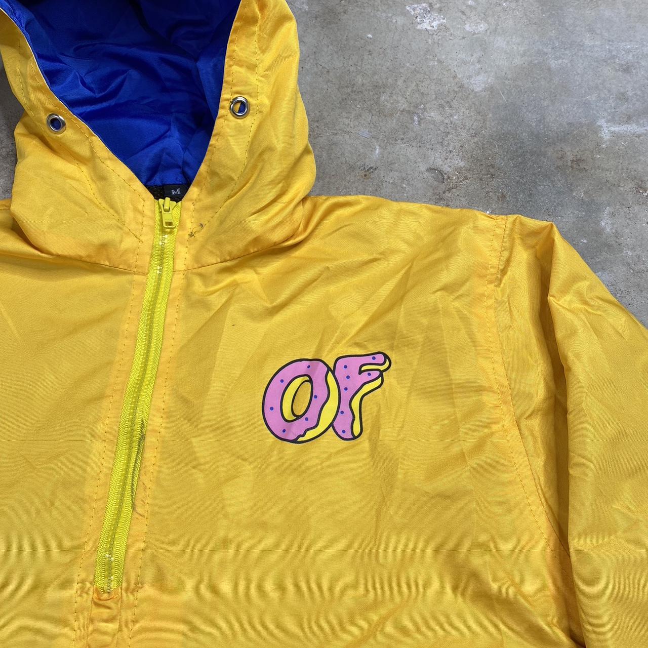 Odd Future OFWGKTM Yellow and Blue Windbreaker... - Depop