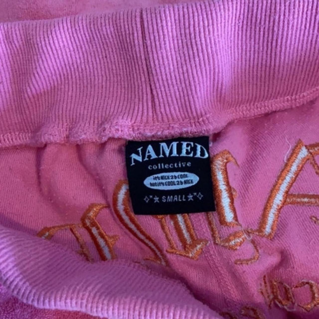 Pink Named Collective tracksuit, towelling material... | Depop