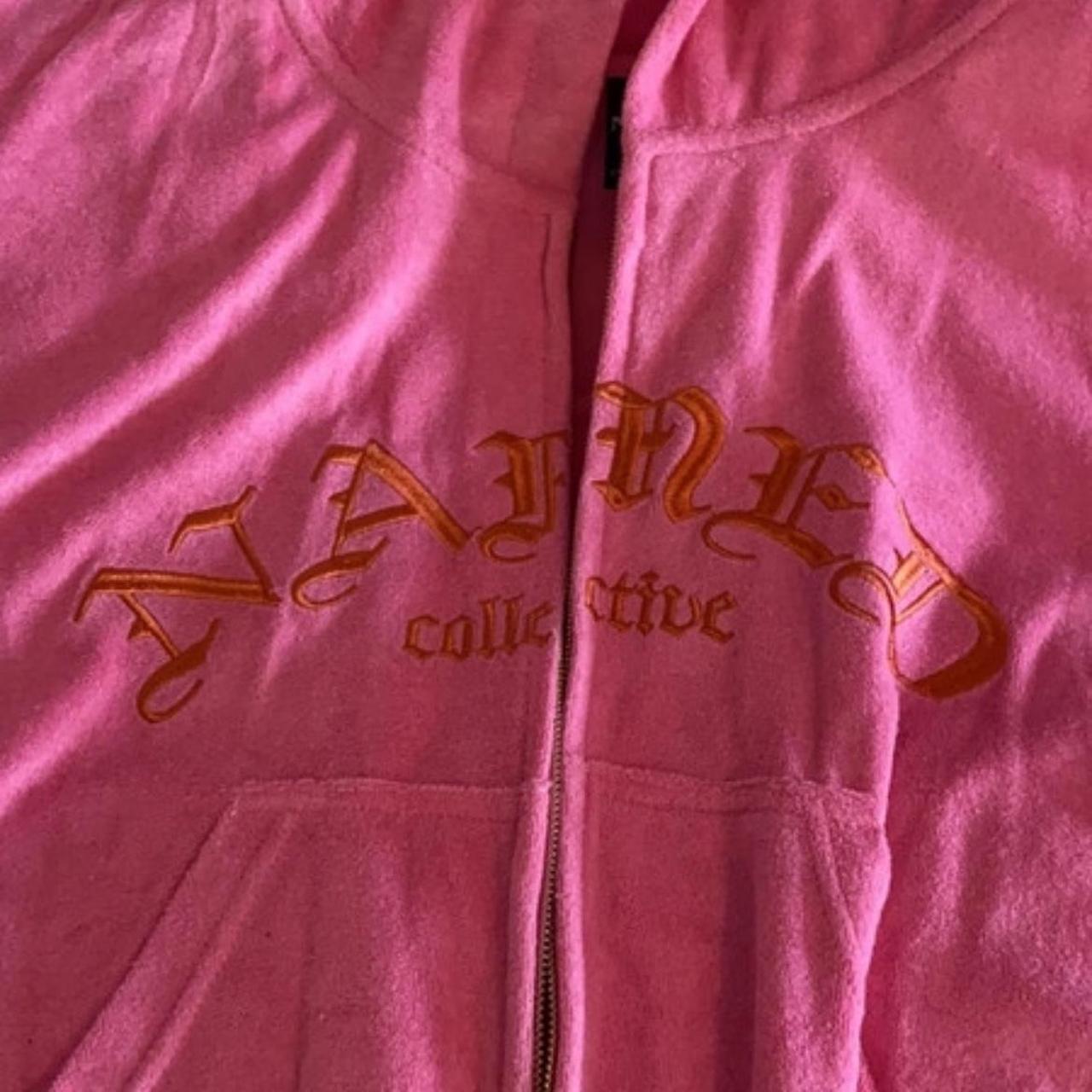 Pink Named Collective tracksuit, towelling material... | Depop