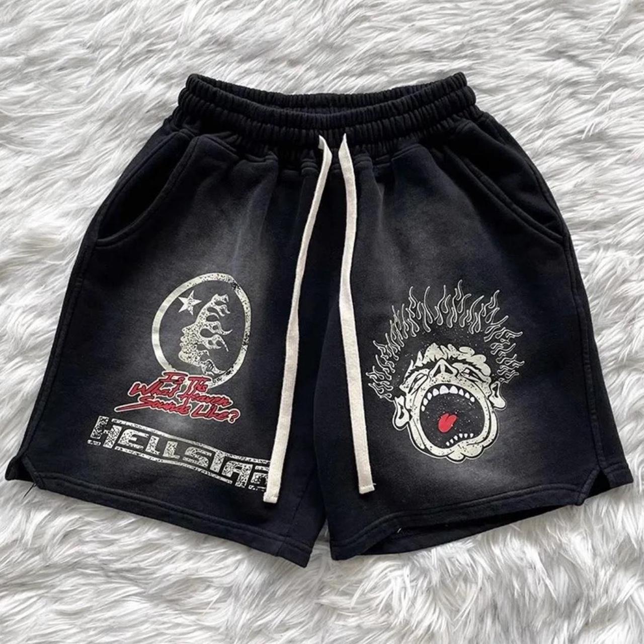 Black Hellstar Shorts #hellstar #Streetwear #shorts - Depop