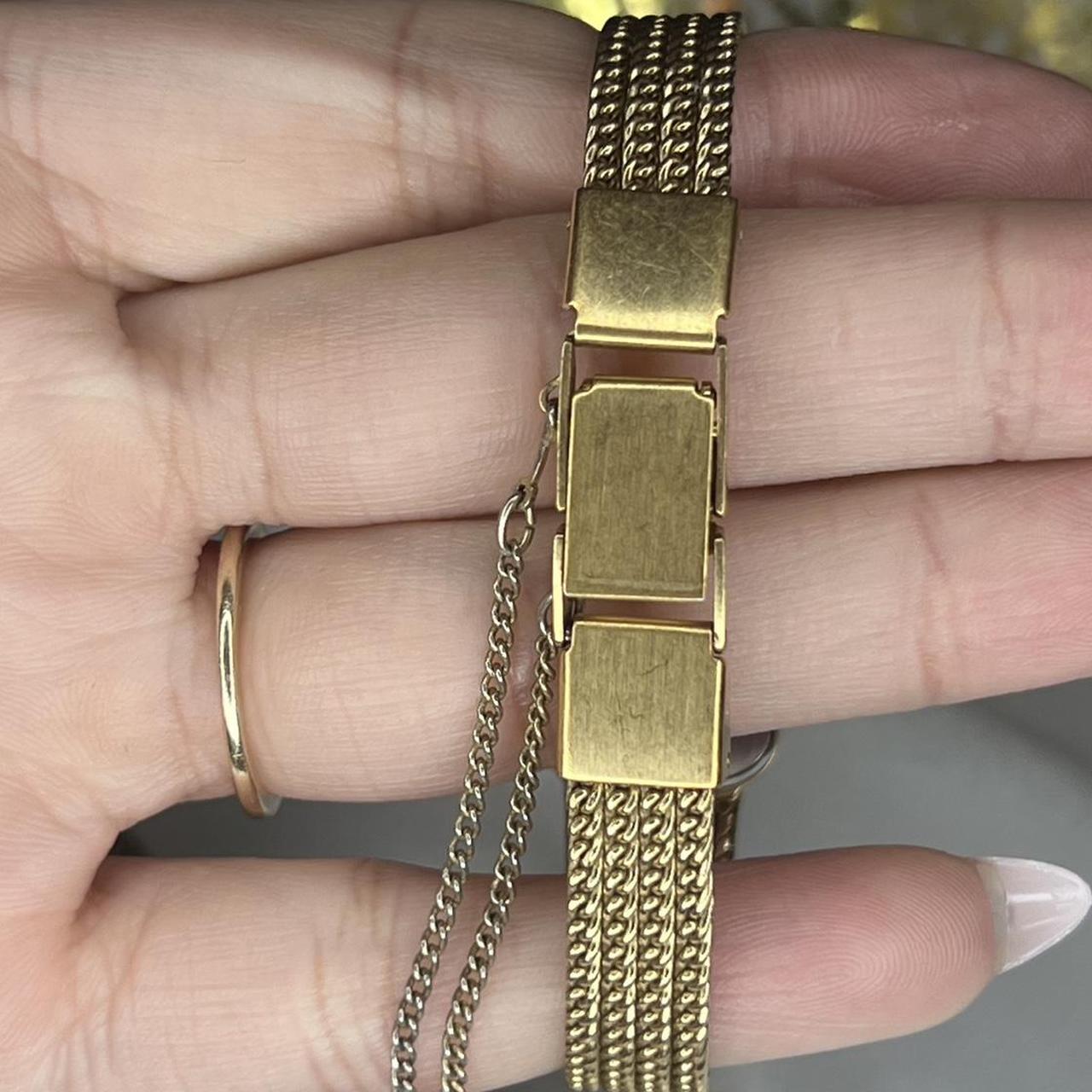 Vintage Dainty Elgin Gold Tone Women Quartz Watch... - Depop