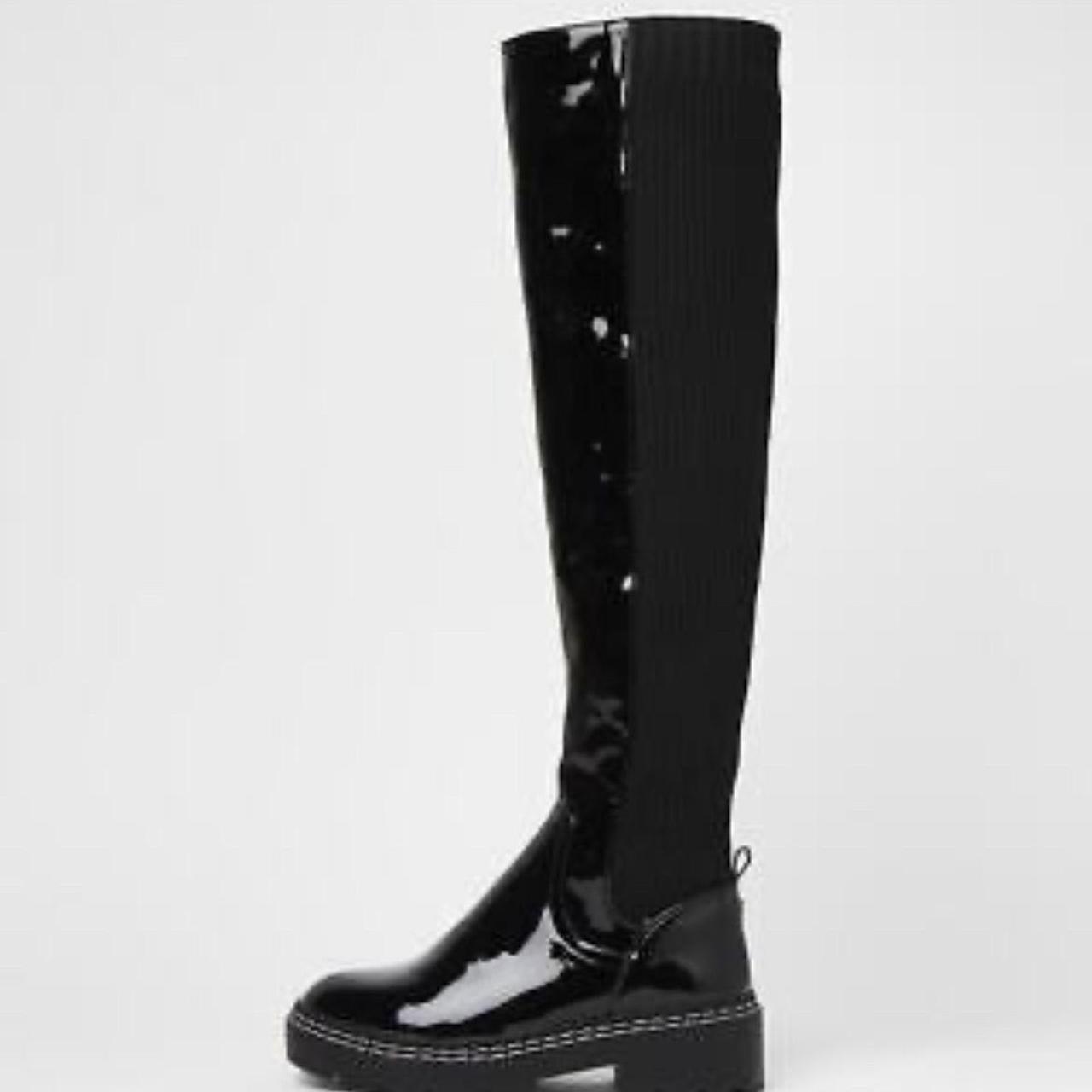 River Island over the knee boots worn once - Depop
