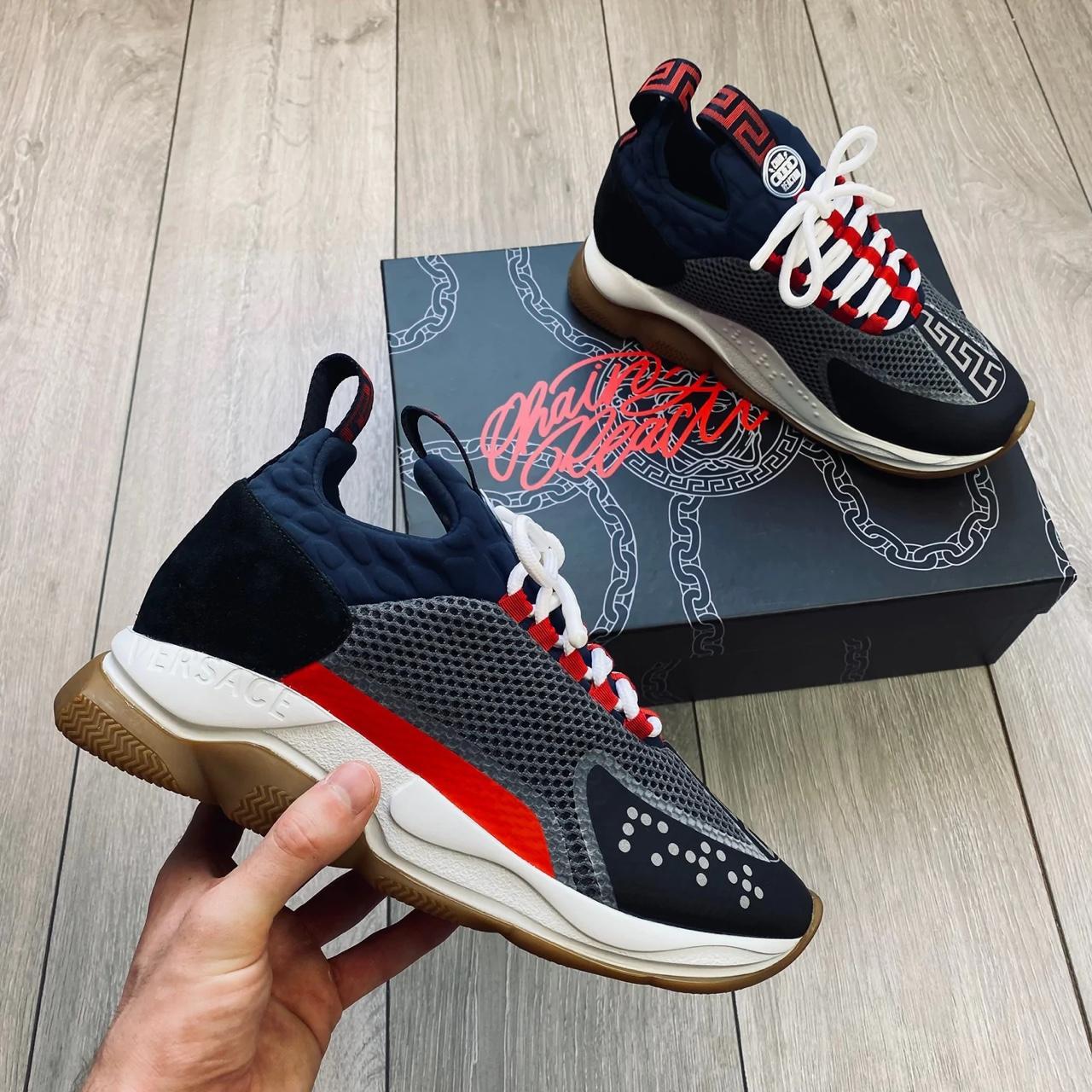 Versace chain reaction trainers Size UK 10 Been... - Depop