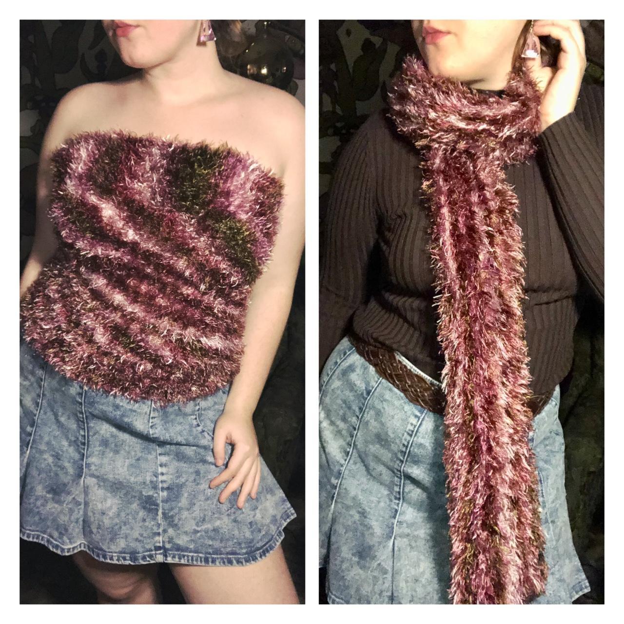 💕Y2k Fuzzy/Fluffy Scarf Thneed... - Depop