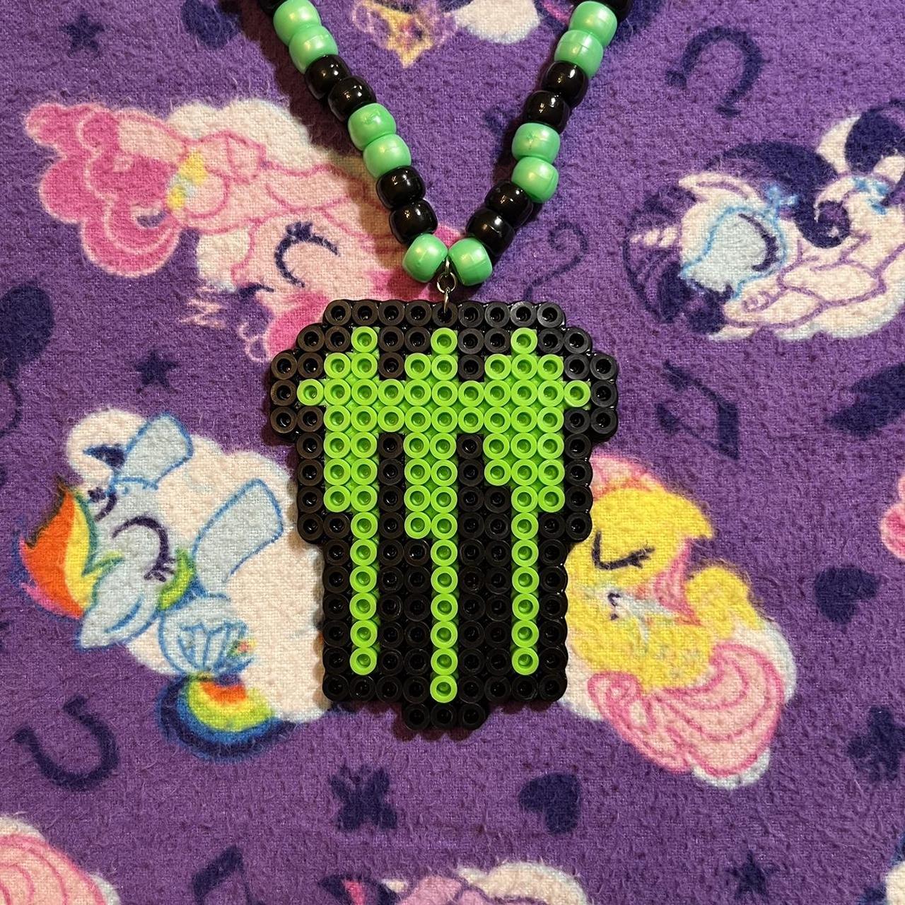 Monster Energy Perler Necklace . perler charm is... - Depop