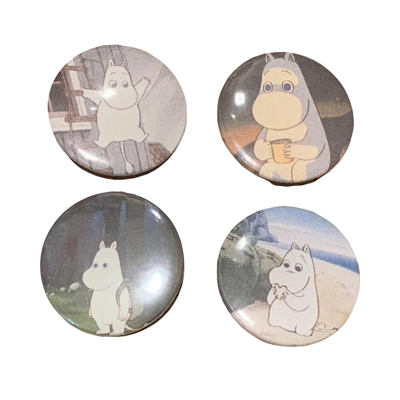 vintage moomin pin set! 32mm, handmade bundles and... - Depop