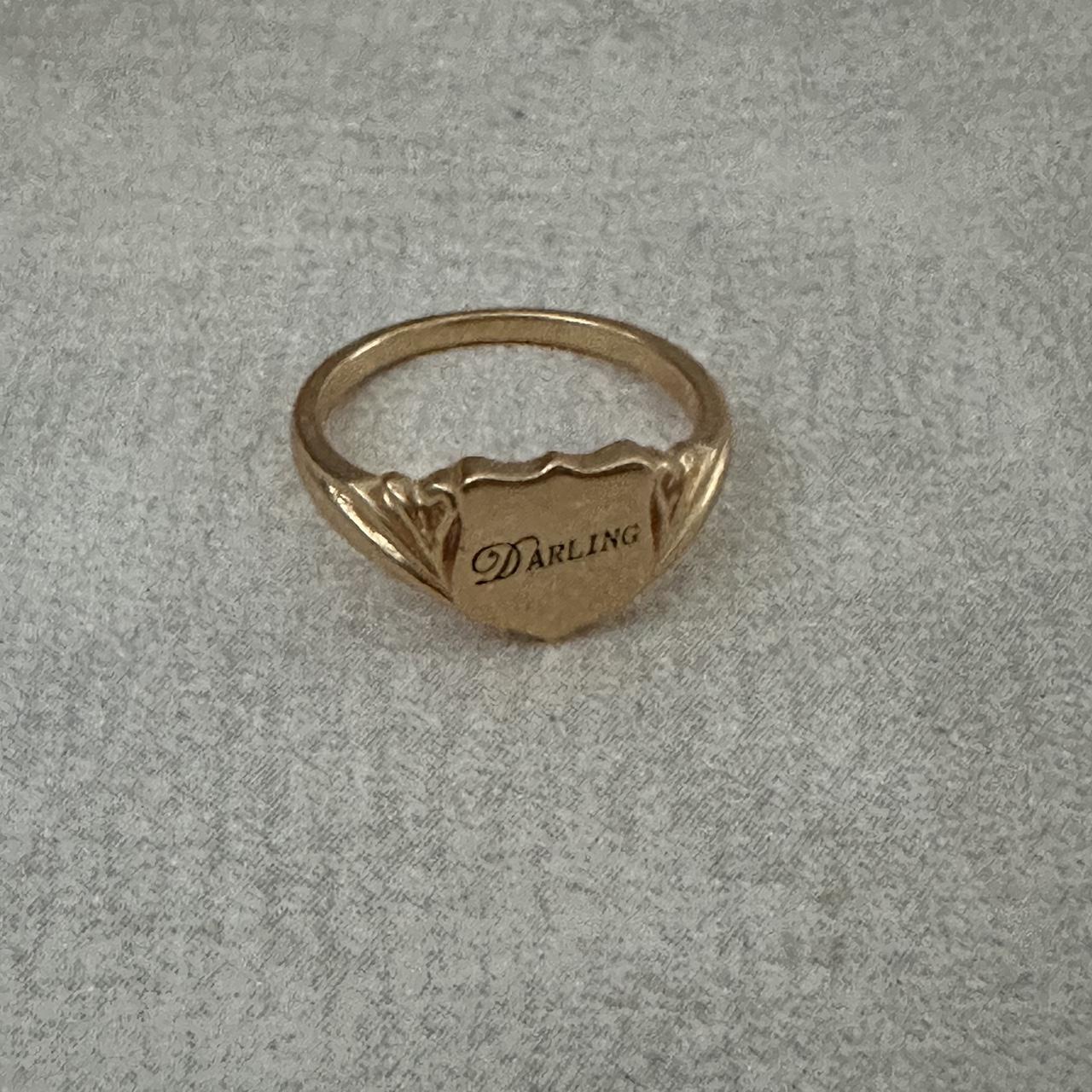 regal rose darling signet ring perfect... - Depop