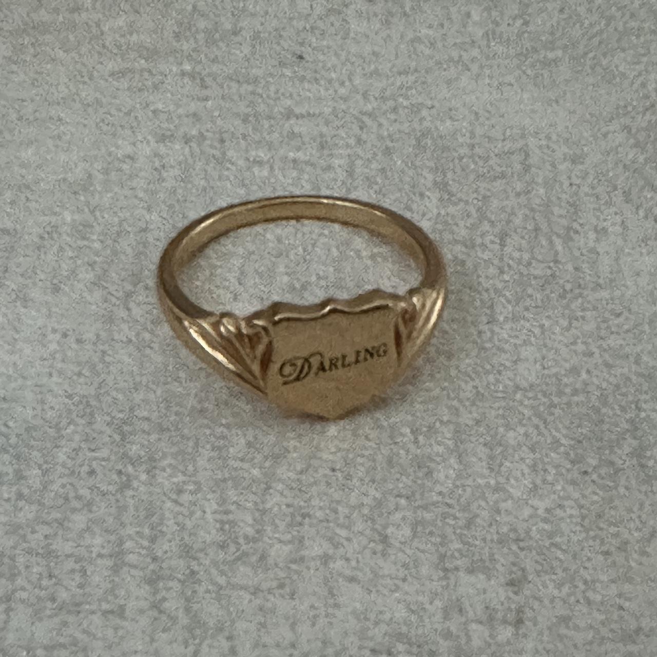 regal rose darling signet ring perfect... - Depop