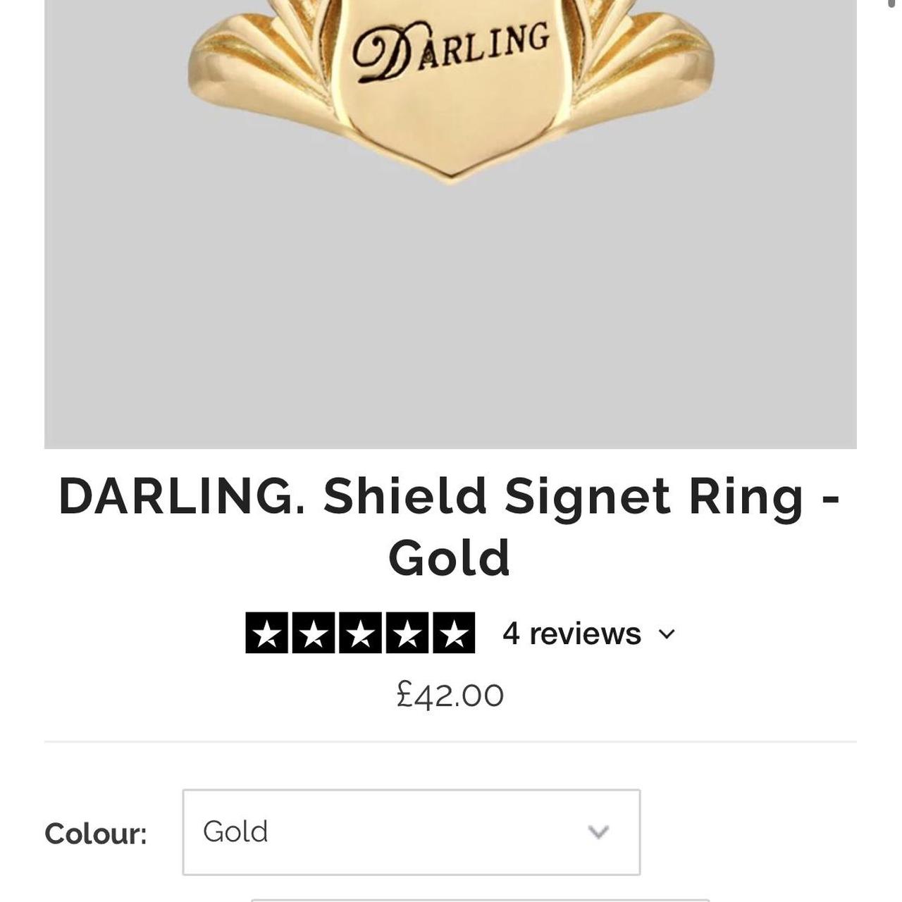 regal rose darling signet ring perfect... - Depop