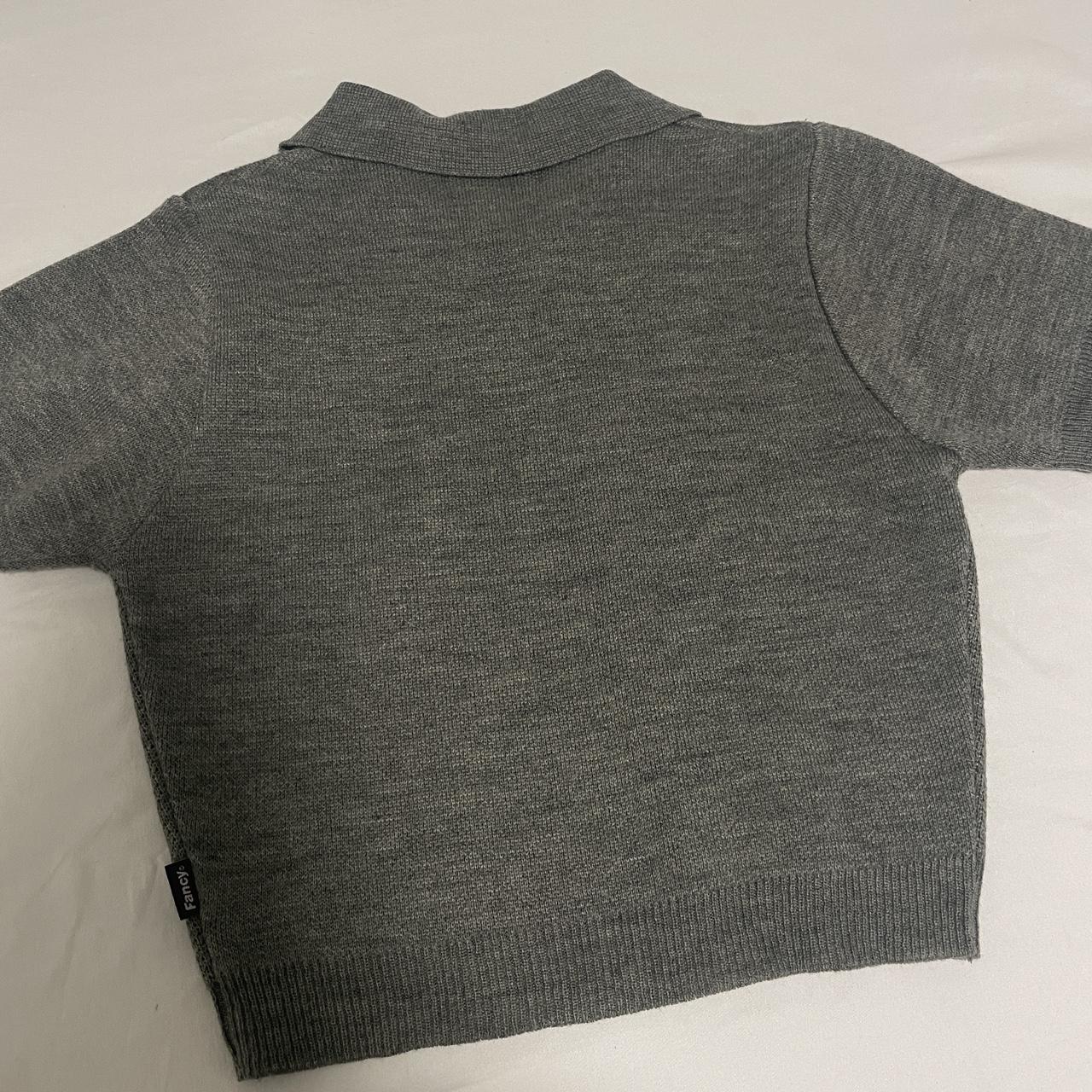 Women's Grey Crop-top | Depop