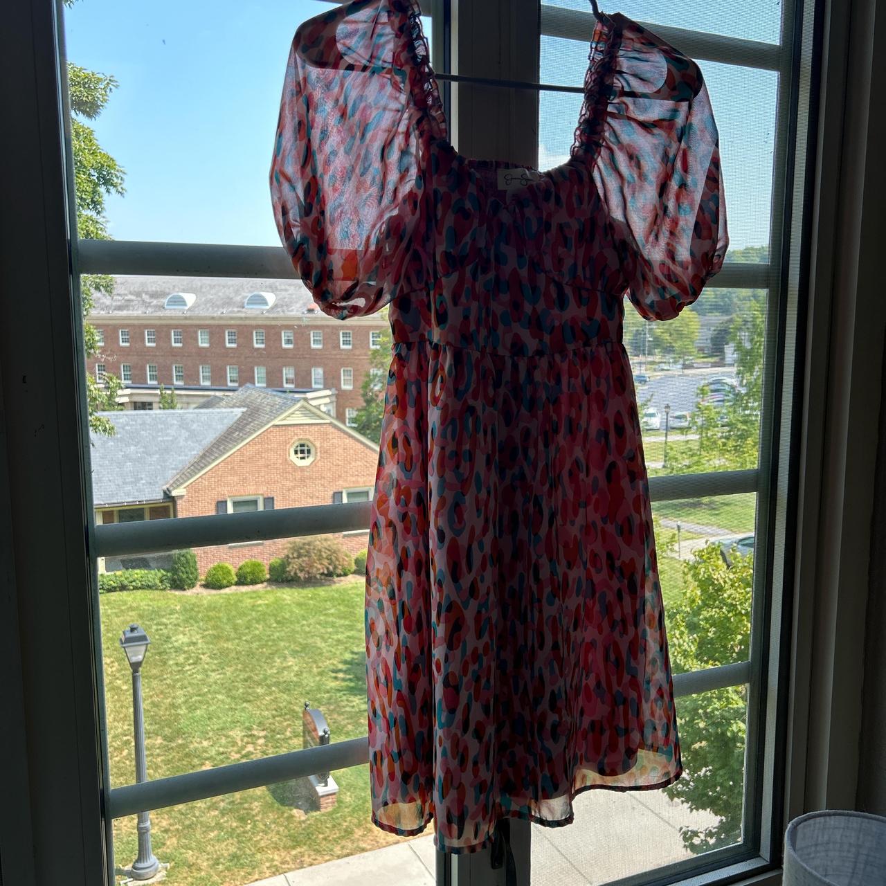 Jessica Simpson mini dress women’s size XS pink,... - Depop