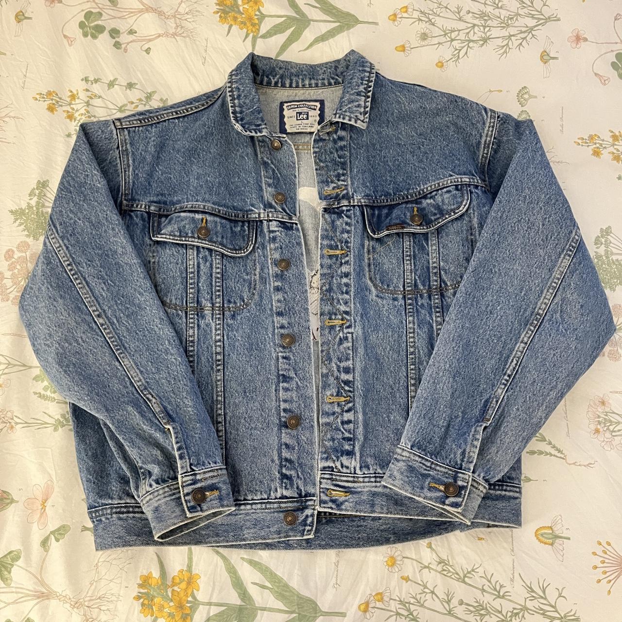 Lee Denim Embroidered Jacket Great quality jacket... | Depop