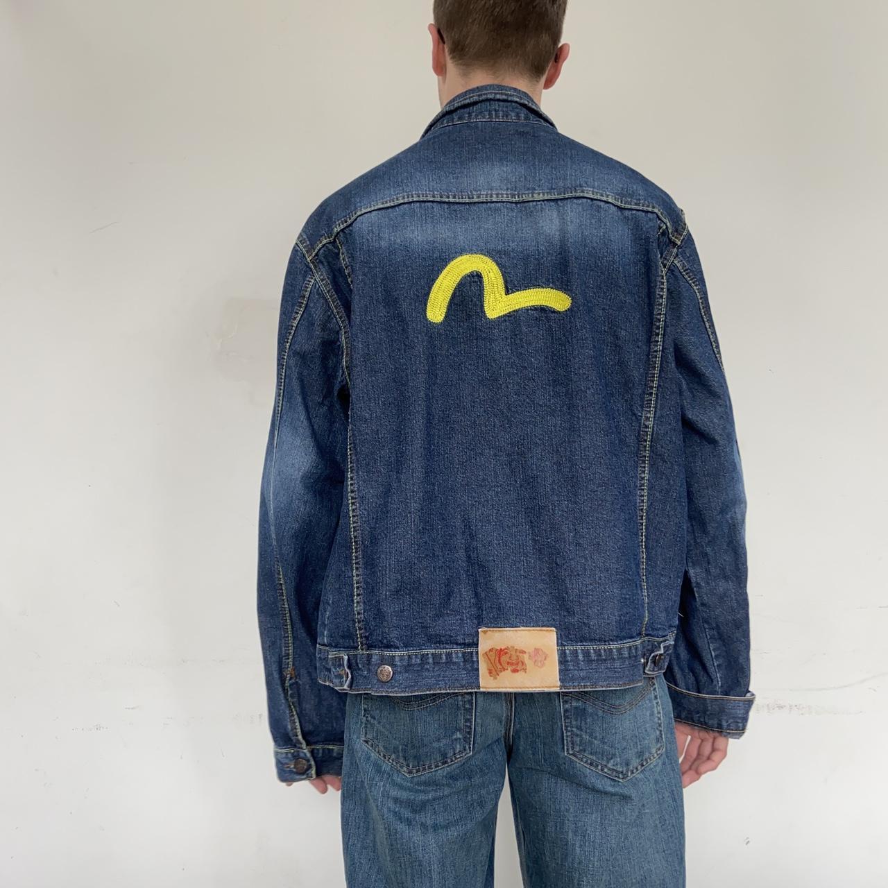Evisu Denim Jacket Great Condition Model 5”10 -... - Depop