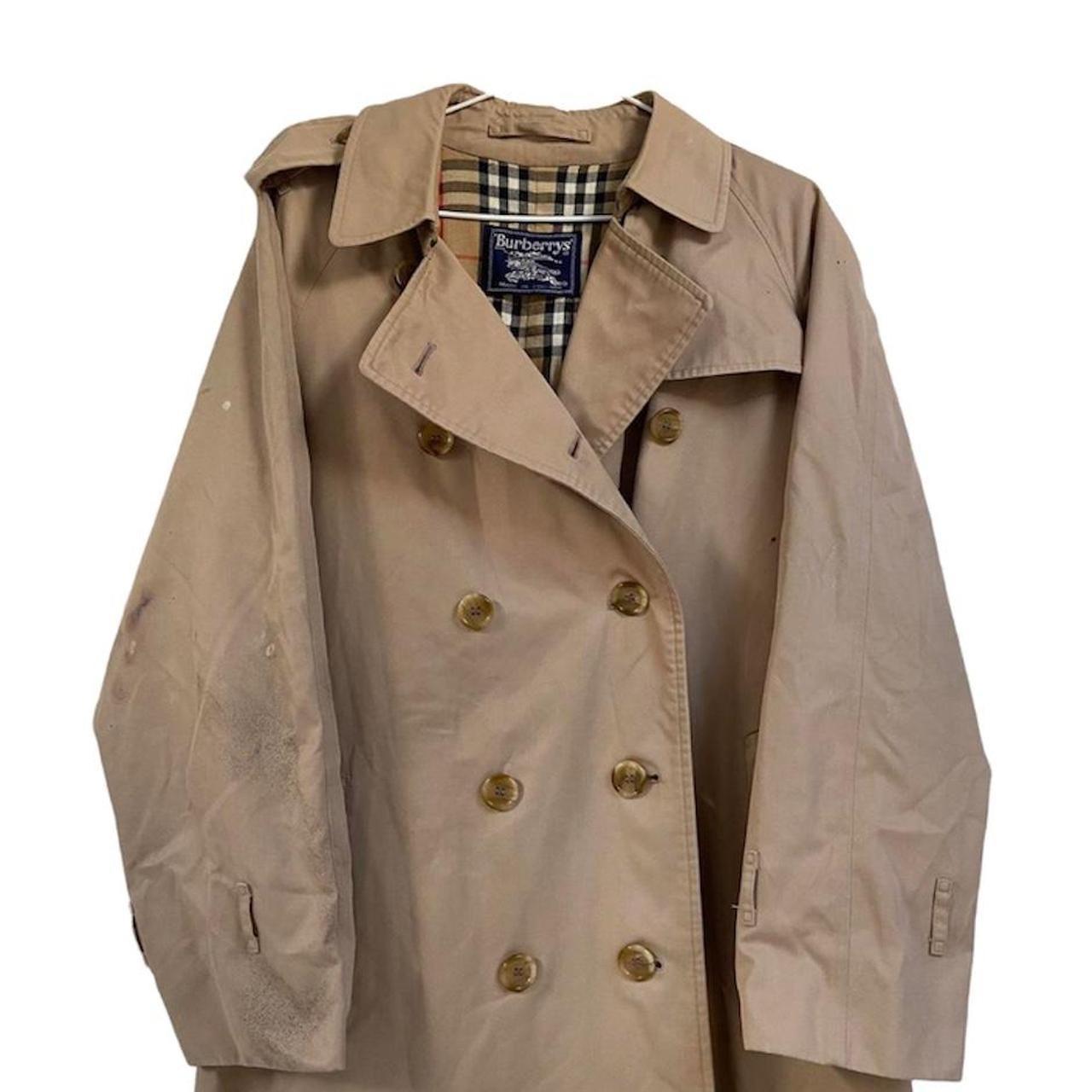 Vintage Beige Burberry Trench Coat Condition -... - Depop