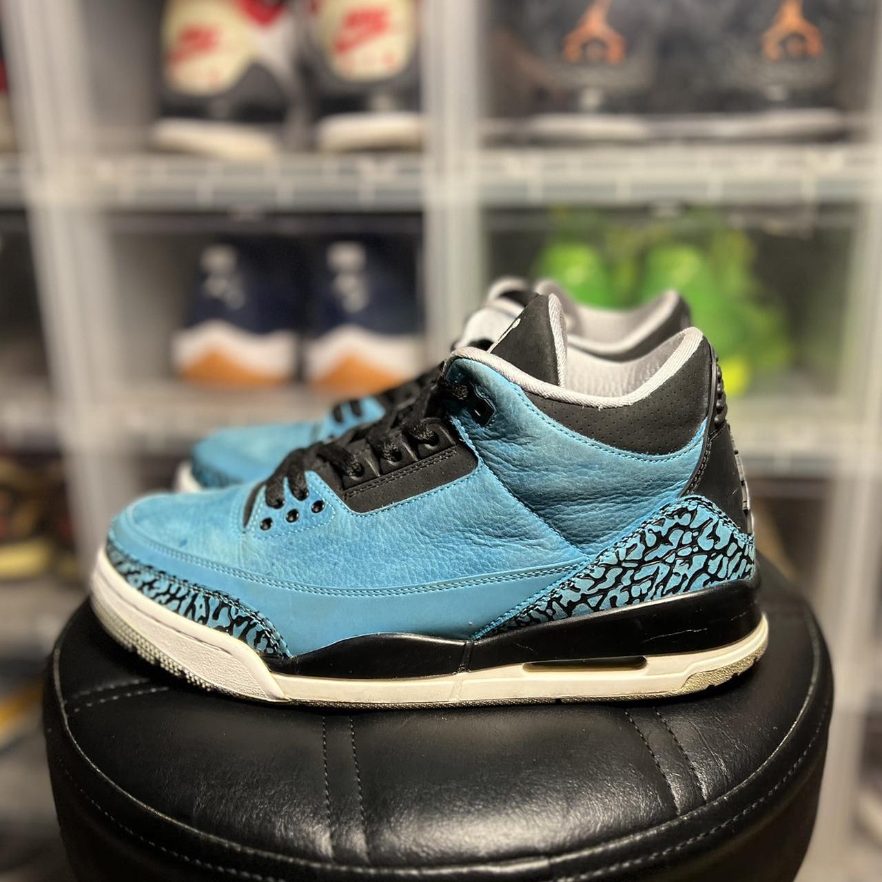 Air Jordan Retro 3s “Powder Blue” Sz 9 No box Worn... - Depop