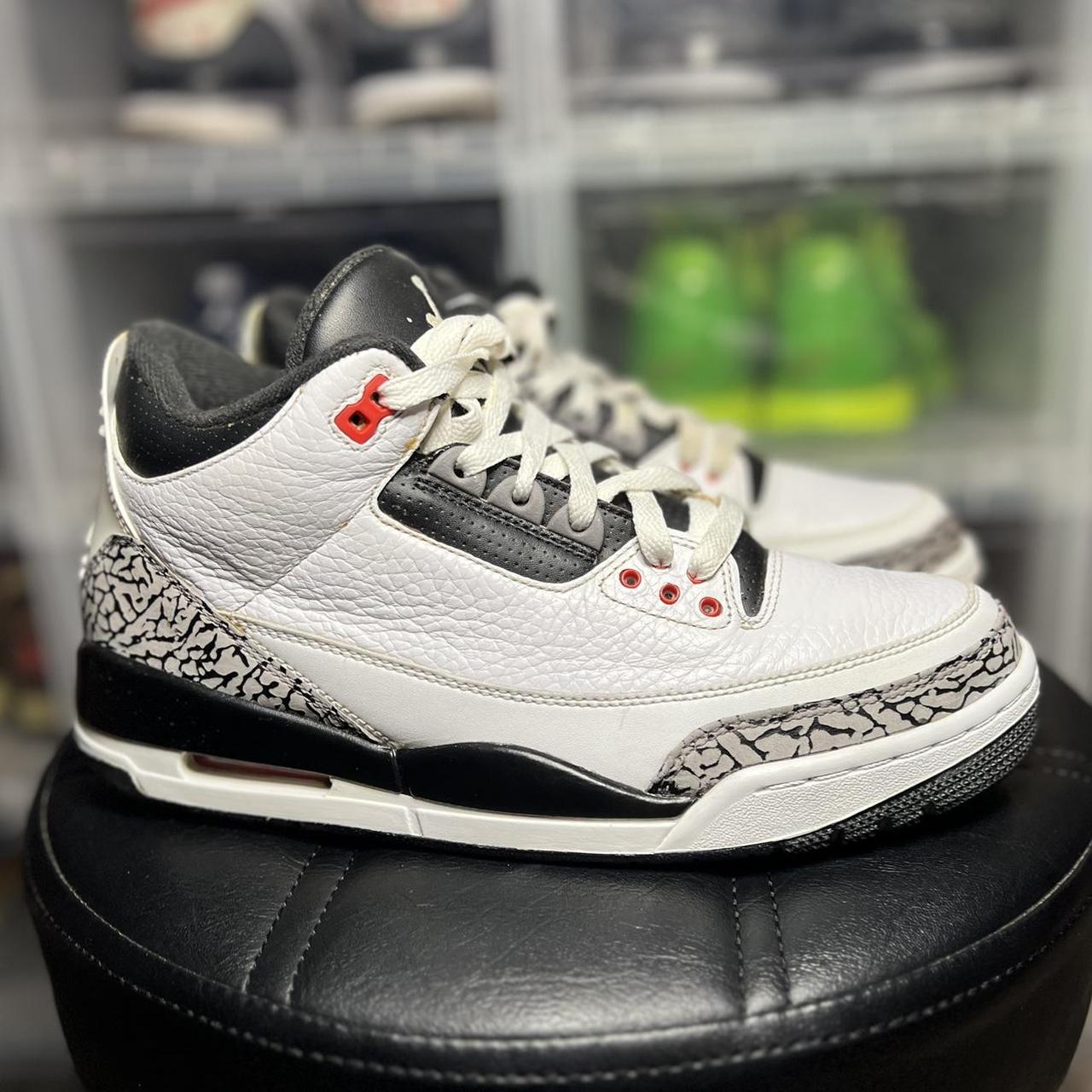 Air Jordan Retro 3s “Infrared” Sz 9 Worn (white... - Depop