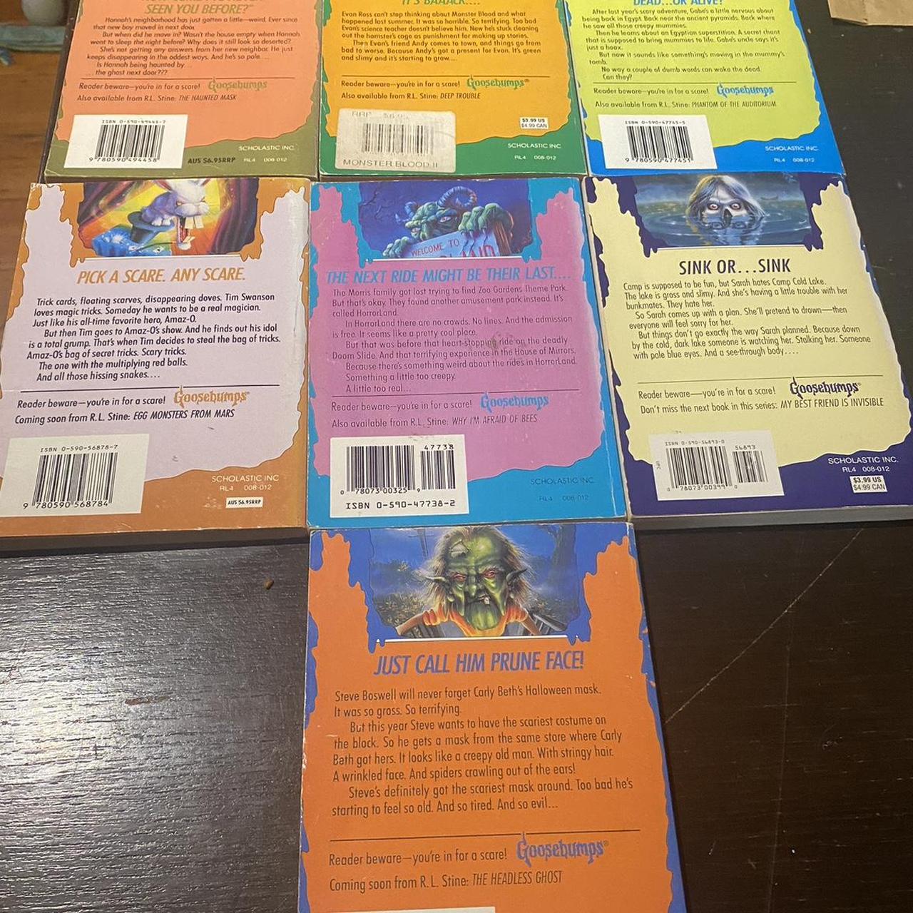Bundle of 7 Goosebumps books by R. L. Stine. Mixed... - Depop