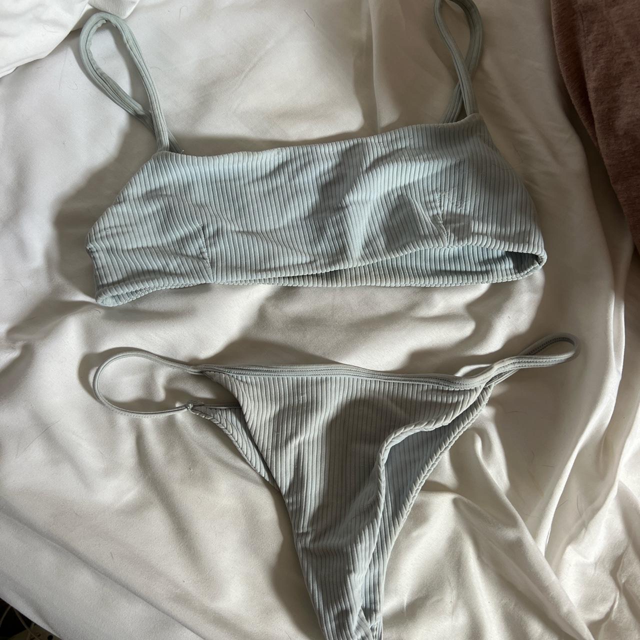 Benoa swimsuit size S light blue/grey - Depop