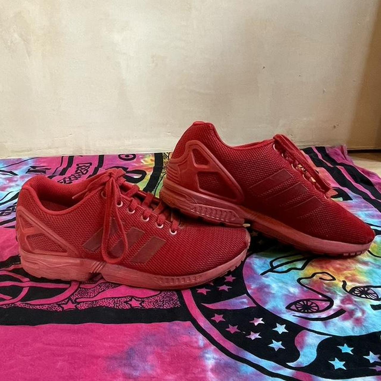 Adidas ZX flux red - Depop