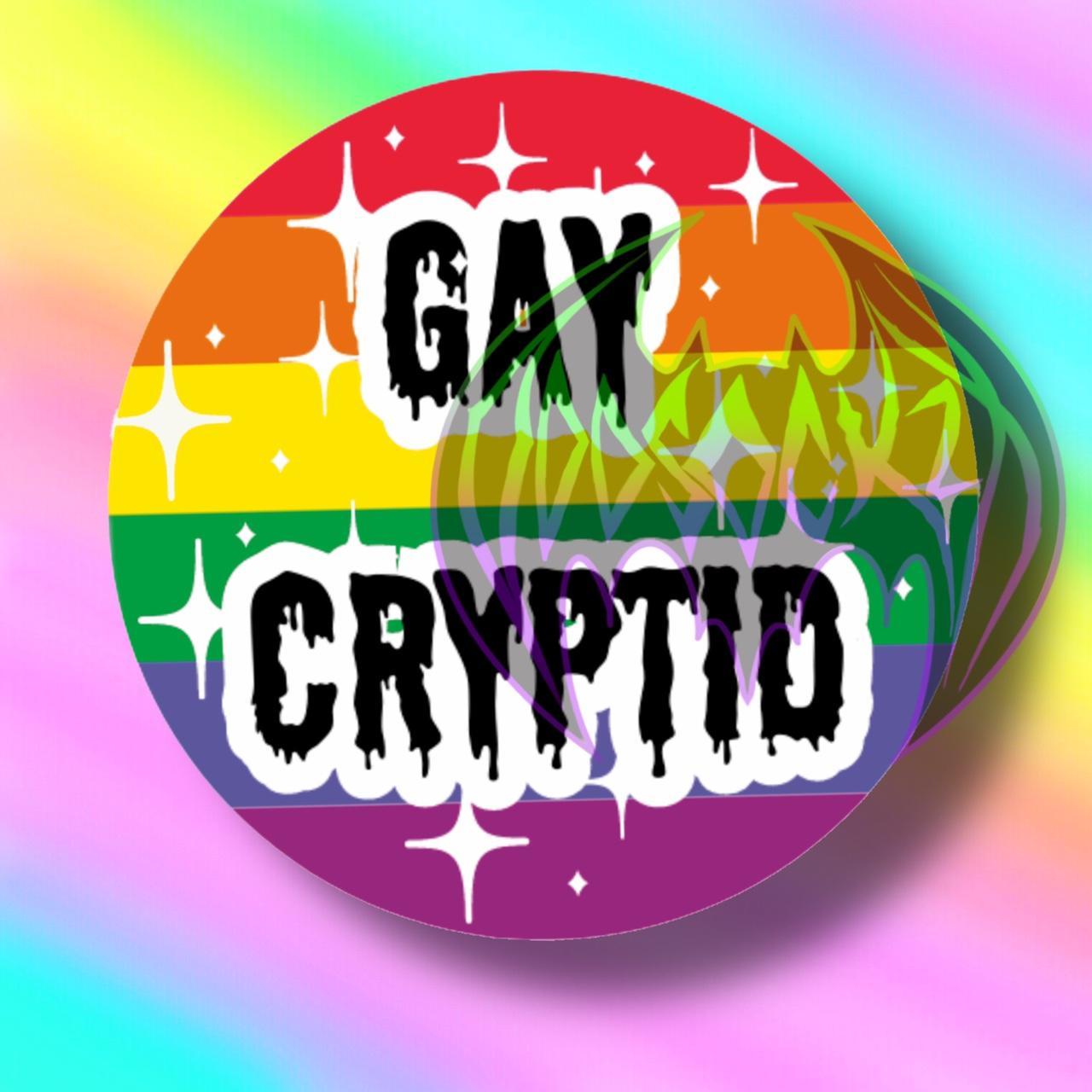 Handmade Gay Cryptid 38mm Button Pin Badge - LGBT -... - Depop