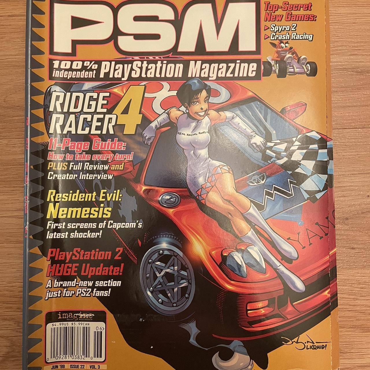 1999 June #22 VOL. 3 Playstation Magazine PSM Ridge... - Depop