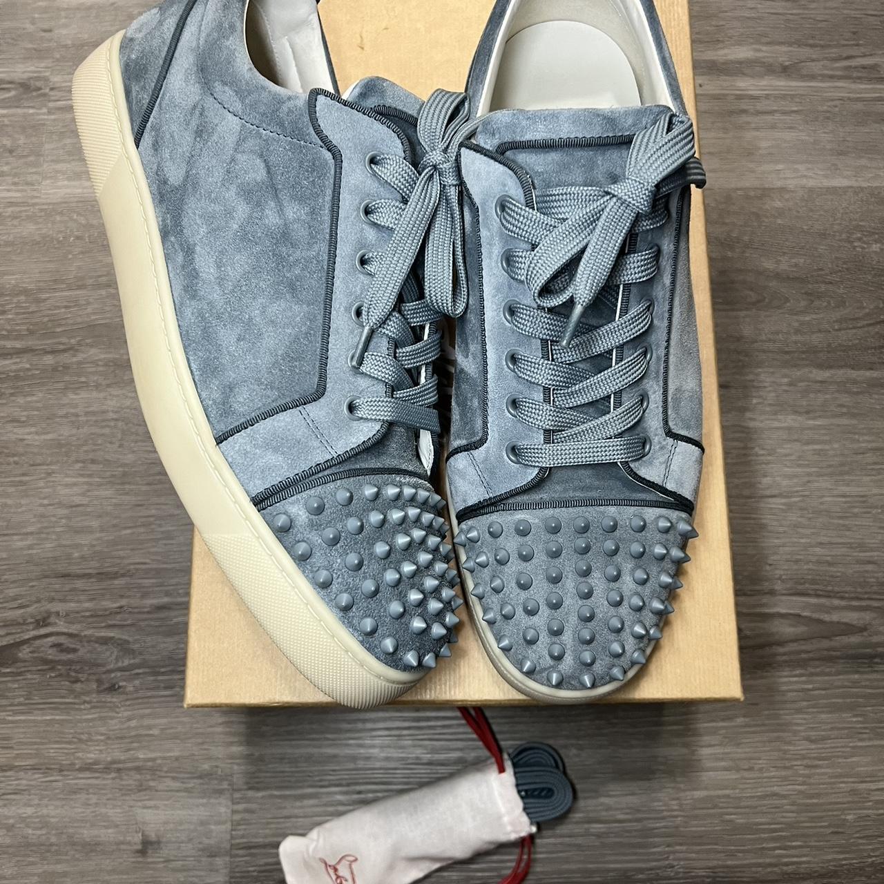 Christian Louboutin Men's Sneakers - Grey/Blue - US 1… - Gem