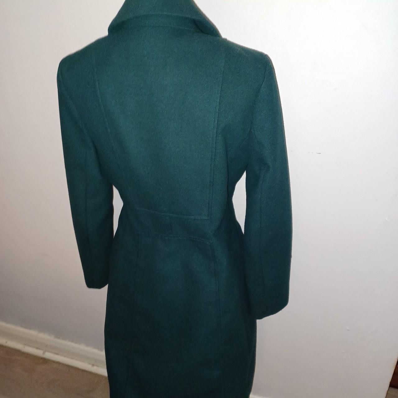 Green winter coat from debehams. Size 10 true to... - Depop