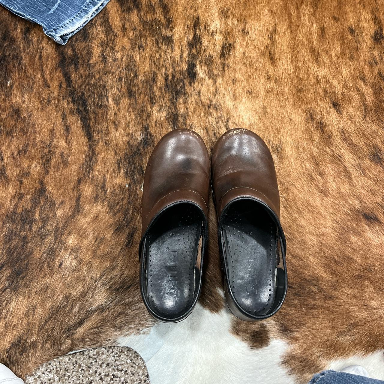 Sanita leather women’s clogs - Depop