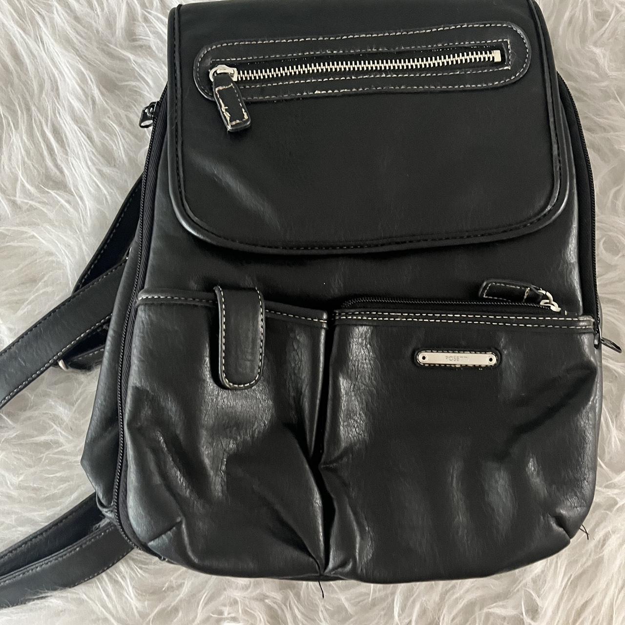 90’s Leather Backpack Purse. From brand Rossetti. In... - Depop