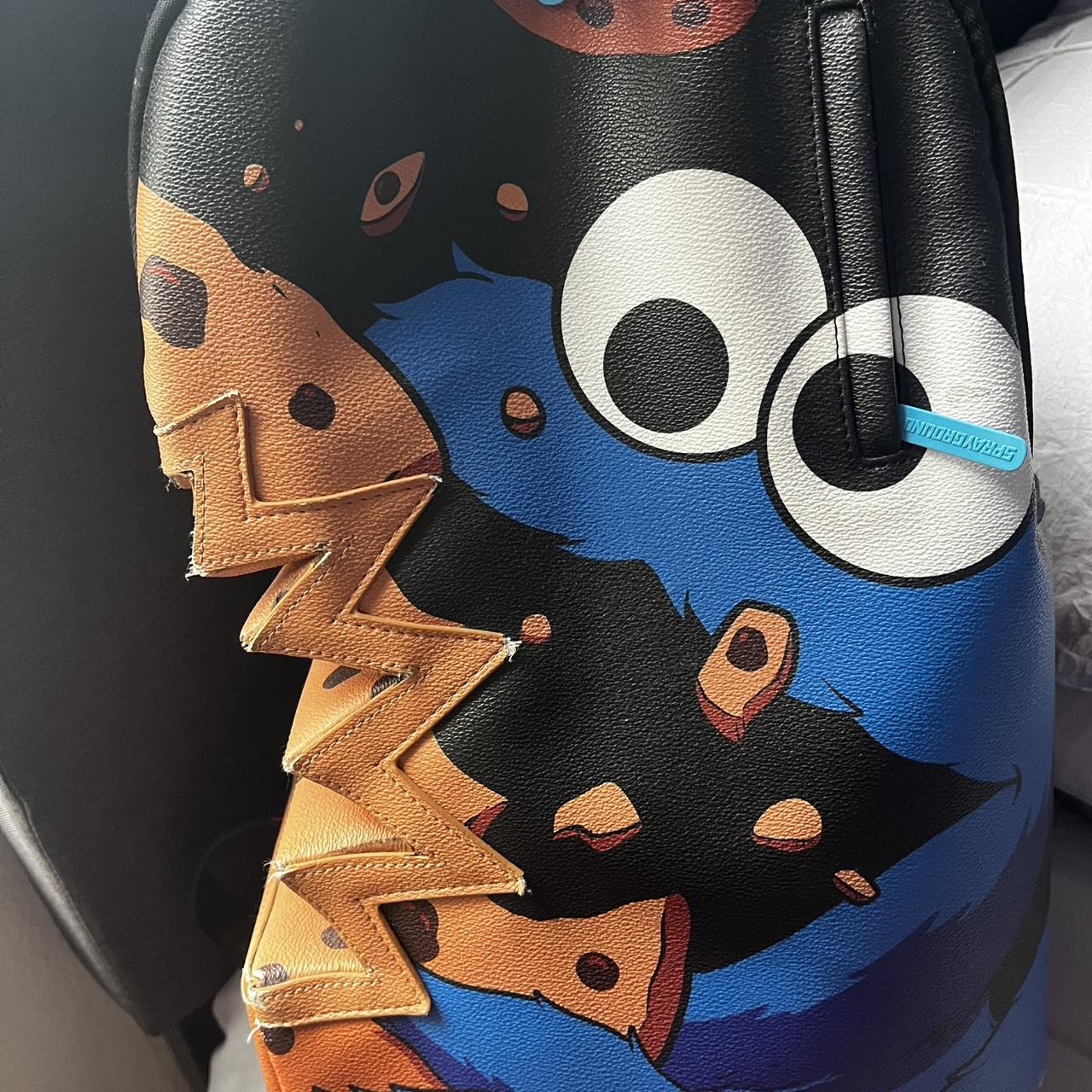 Cookie Monster sprayground backpack - Depop