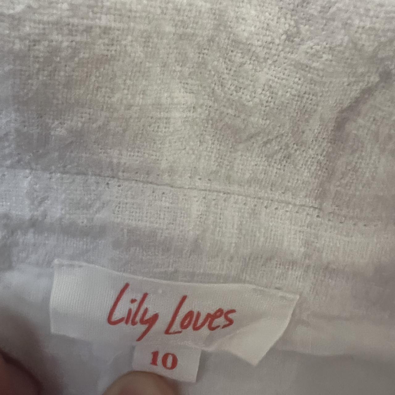 Collared Waistcoat white - Lily Loves Size 10 | Depop