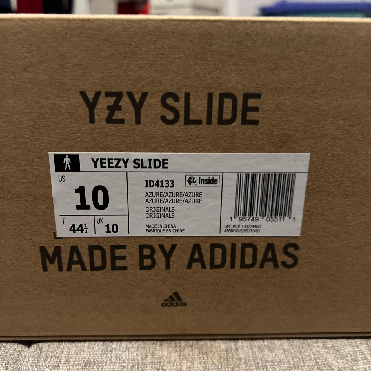 YZY SLIDE CONFIRMED AZURE - Depop